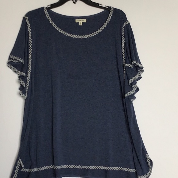 Max Studio | Tops | Max Studio Plus Size Denim Blue Heather Tunic Euc ...